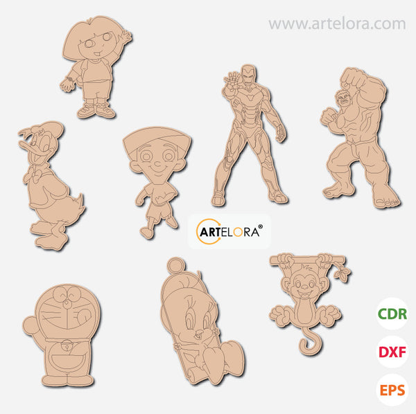 Pre Marked Base Design All Cartoon Drawing – ArtElora