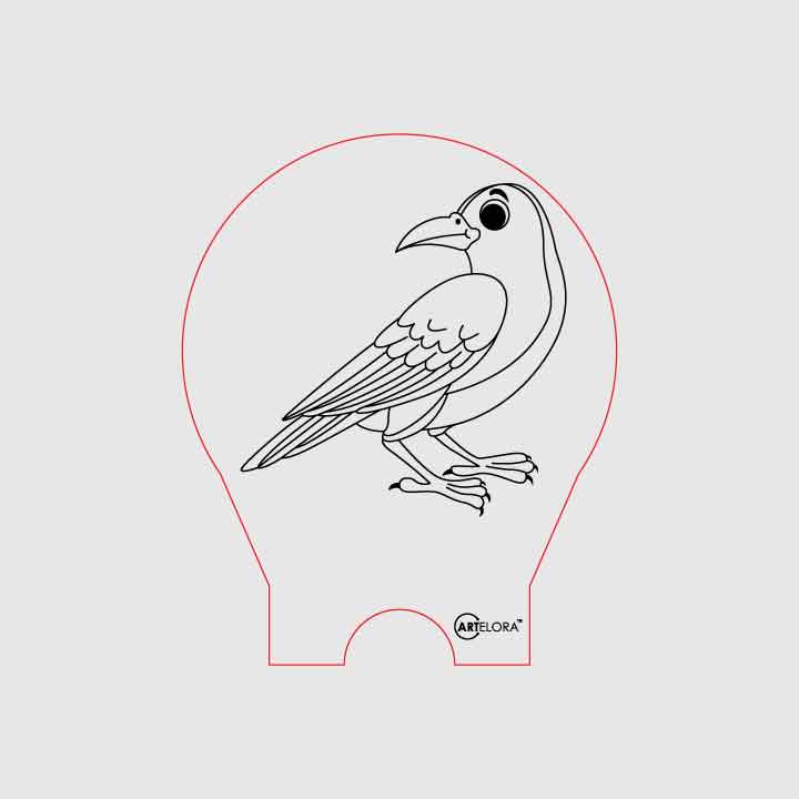 Laser Engraving Crow – ArtElora