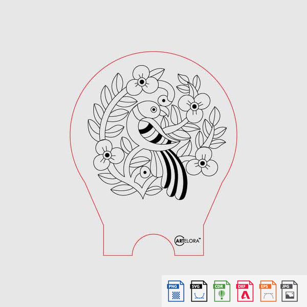 Laser Engraving Parrot (Bird) – ArtElora