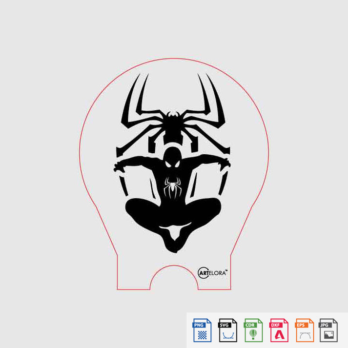 Laser Engraving spider man – ArtElora