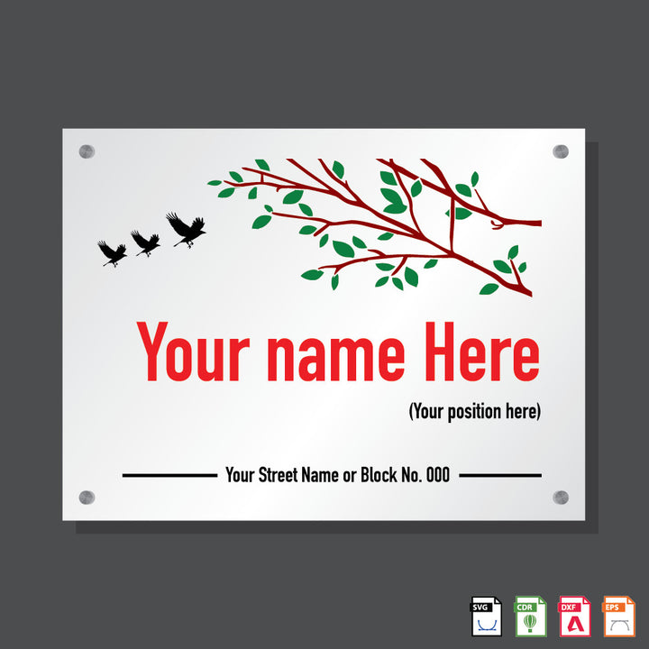 Creative Name Plate Design for Home & Office – ArtElora