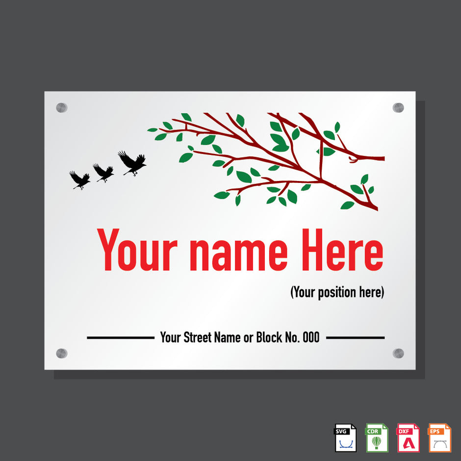 Creative Name Plate Design for Home & Office – ArtElora