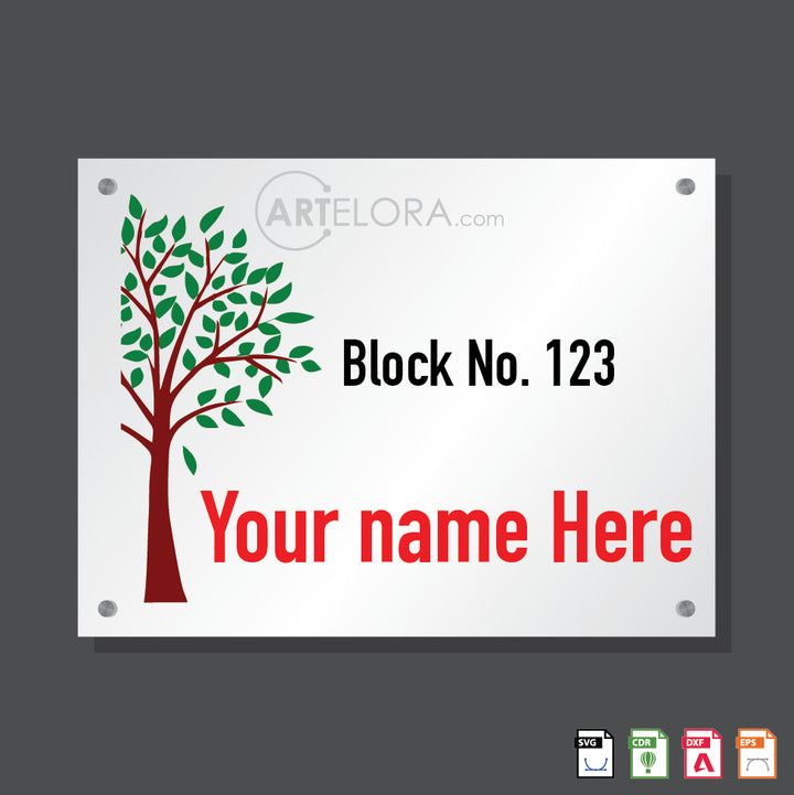 Creative Name Plate Design for Home & Office – ArtElora