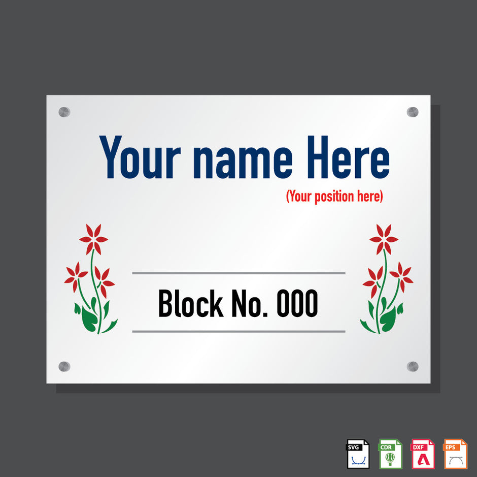 Creative Name Plate Design for Home & Office – ArtElora