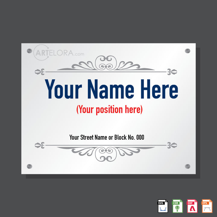 Creative Name Plate Design for Home & Office – ArtElora