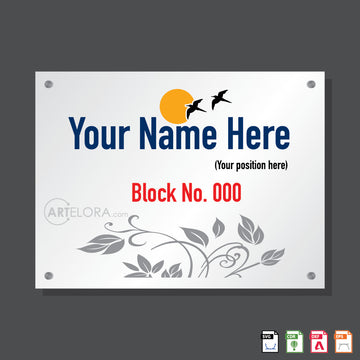 Creative Name Plate Design for Home & Office – ArtElora