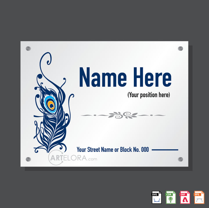 Creative Name Plate Design for Home & Office – ArtElora