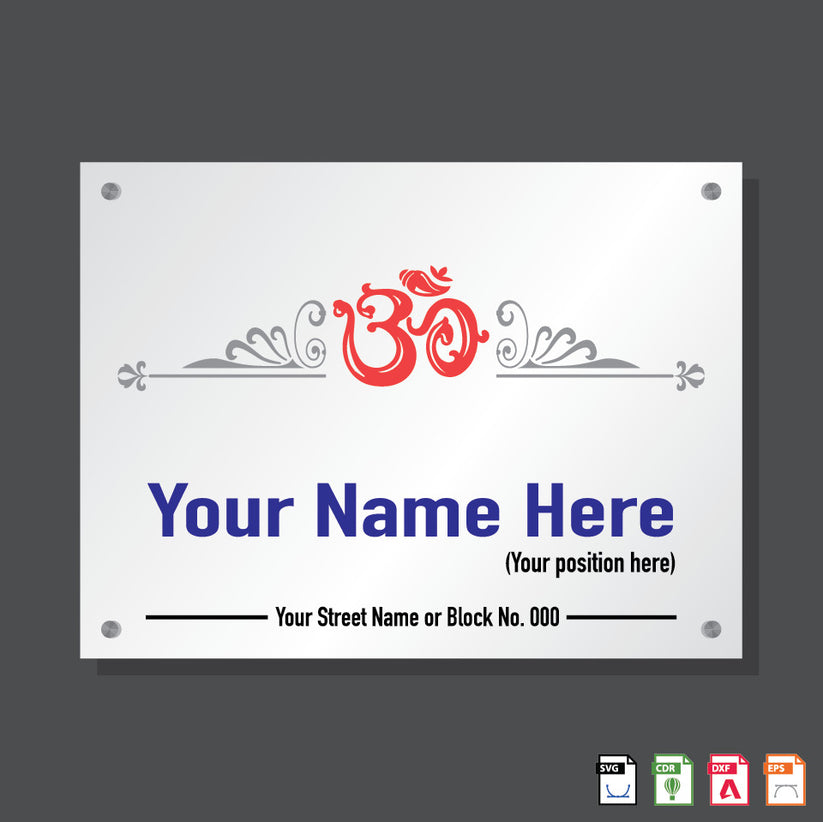 Name Plate OM – ArtElora