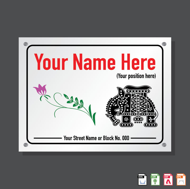 Creative Name Plate Design for Home & Office – ArtElora