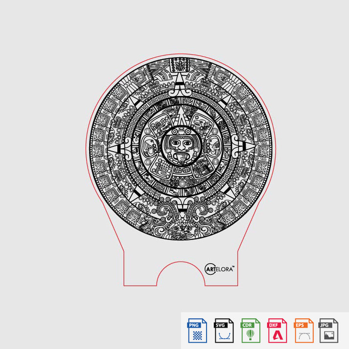 Laser Engraving Mayan Calendar – ArtElora