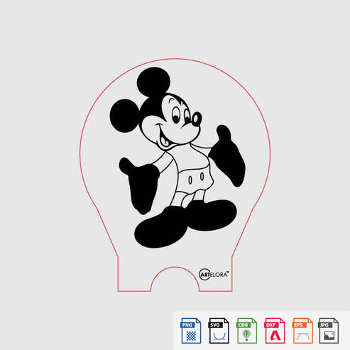 Laser Engraving mickey mouse – ArtElora