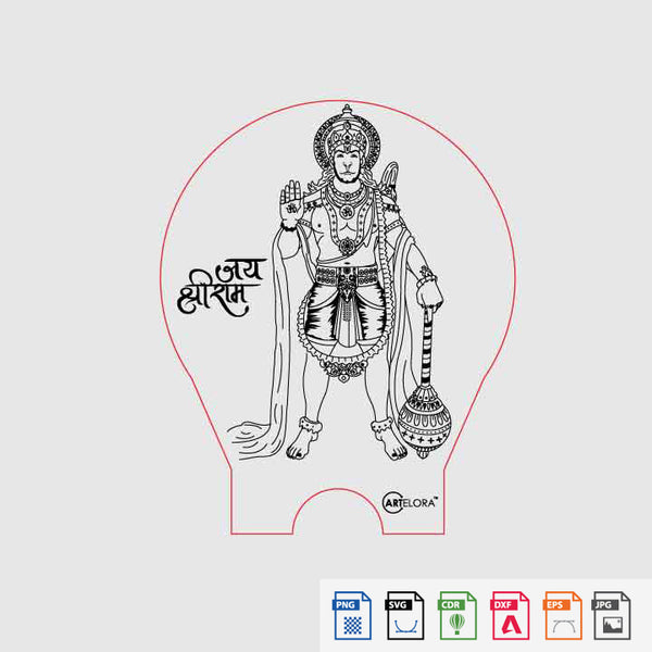 Laser Engraving Hanuman – ArtElora