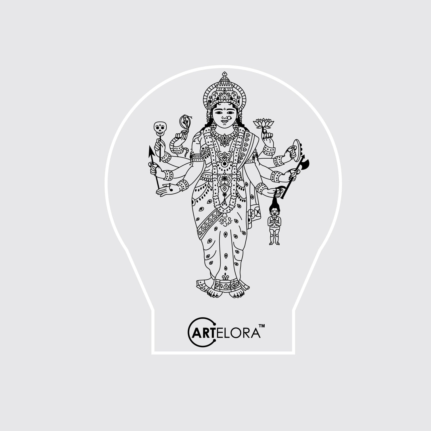 Laser Engraving Sadhi maa – ArtElora