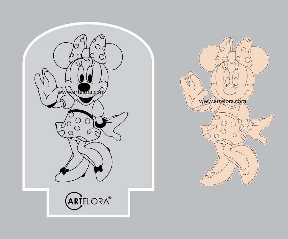 Laser Engraving Cartoon Design (disney) – ArtElora