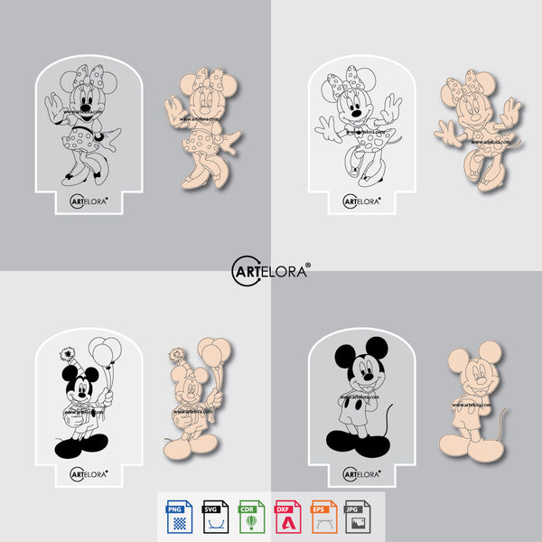 Laser Engraving Cartoon Design (disney) – ArtElora