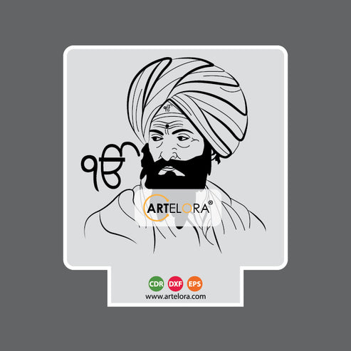 Laser Engraving The Theoretician Sikh – ArtElora