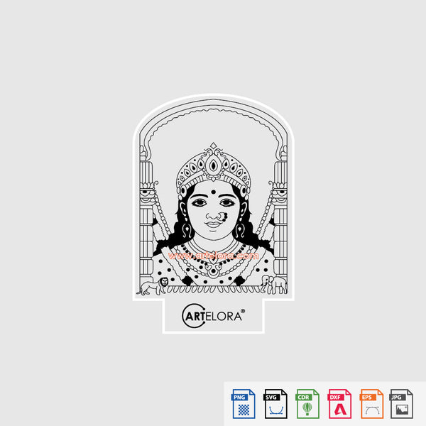 Laser Engraving Kesar Bhavani (Chehar Maa) – ArtElora