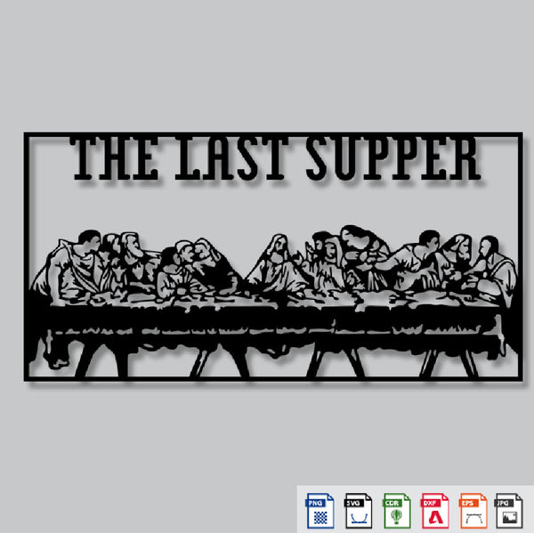 2D Modern Art The Last Supper Jesus (Mural Painting) – ArtElora