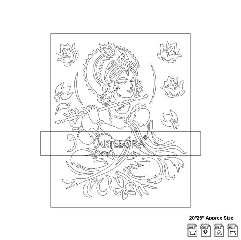 2D Modern Art Shri Krishna – ArtElora