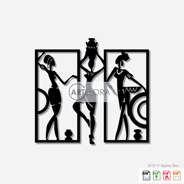 2D Modern Art African women Art – ArtElora