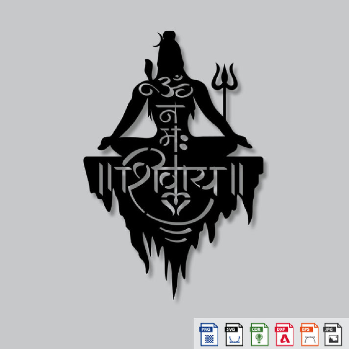 2D Modern Art Shiv (Mahadev) Laser Cutting – ArtElora