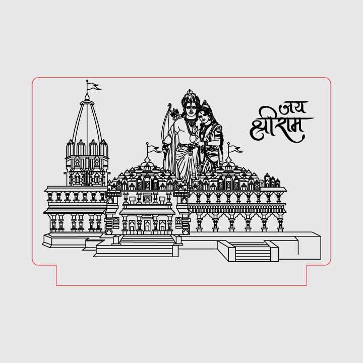 Laser Engraving Ram Mandir ayodhya – ArtElora